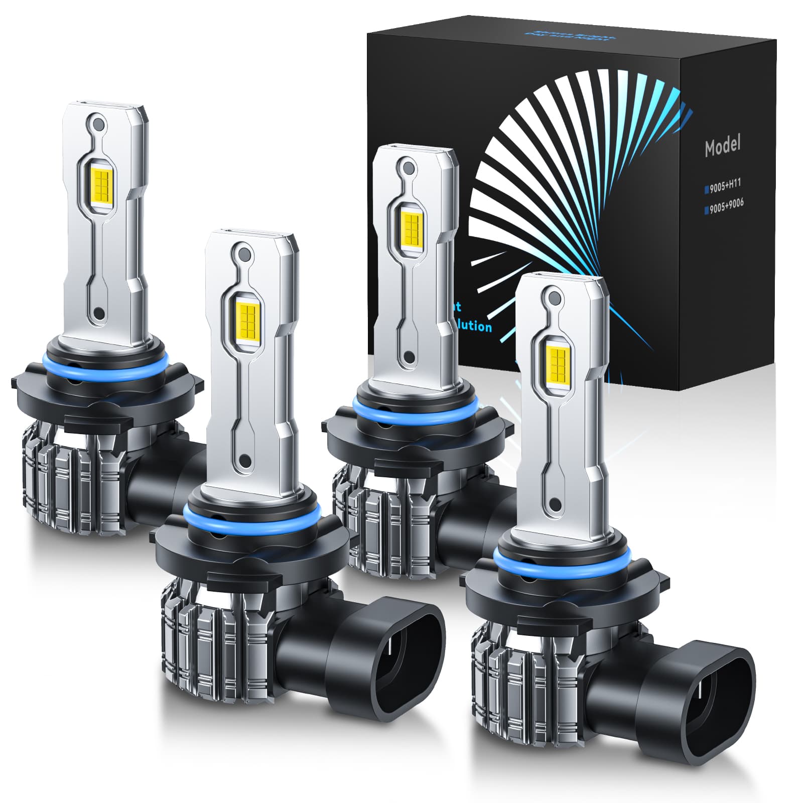 Rimthin C1 9005 9006 LED Headlight Bulbs 6000K Cool White IP67 - RIMTHIN