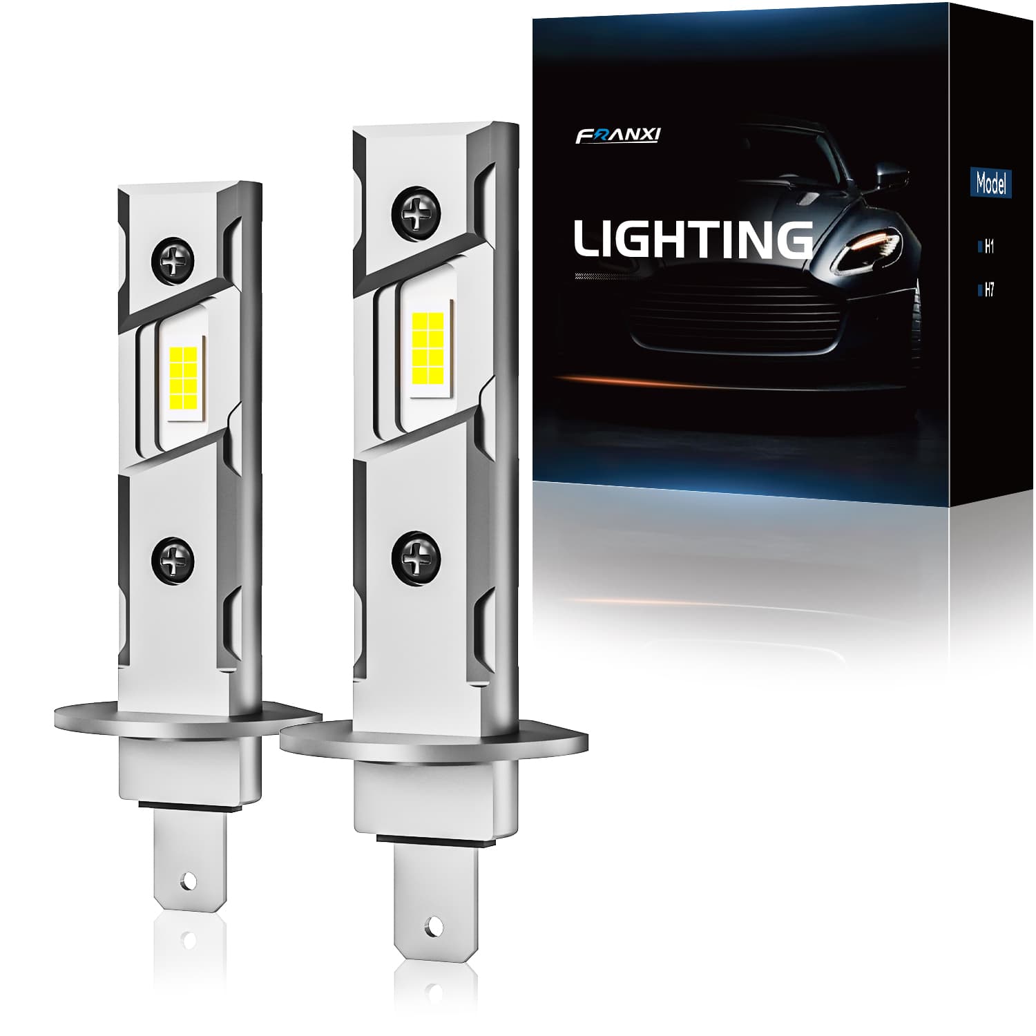 Rimthin XM2 Series H1 LED Headlight Bulbs 6000K White 16000LM Pack of 2 ...