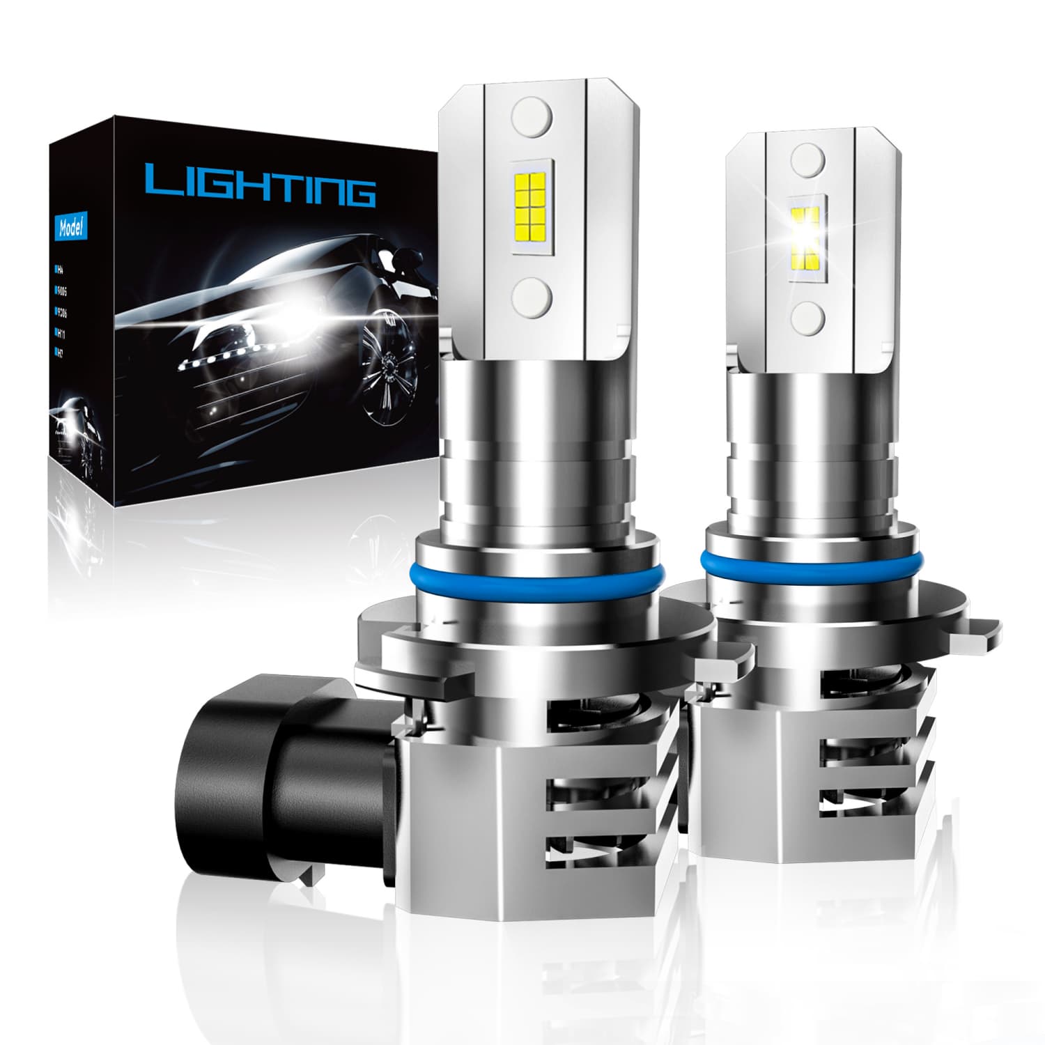 Rimthin M1 9005/HB3 LED Headlight Bulbs 6000K Cool White 60W 16000LM ...