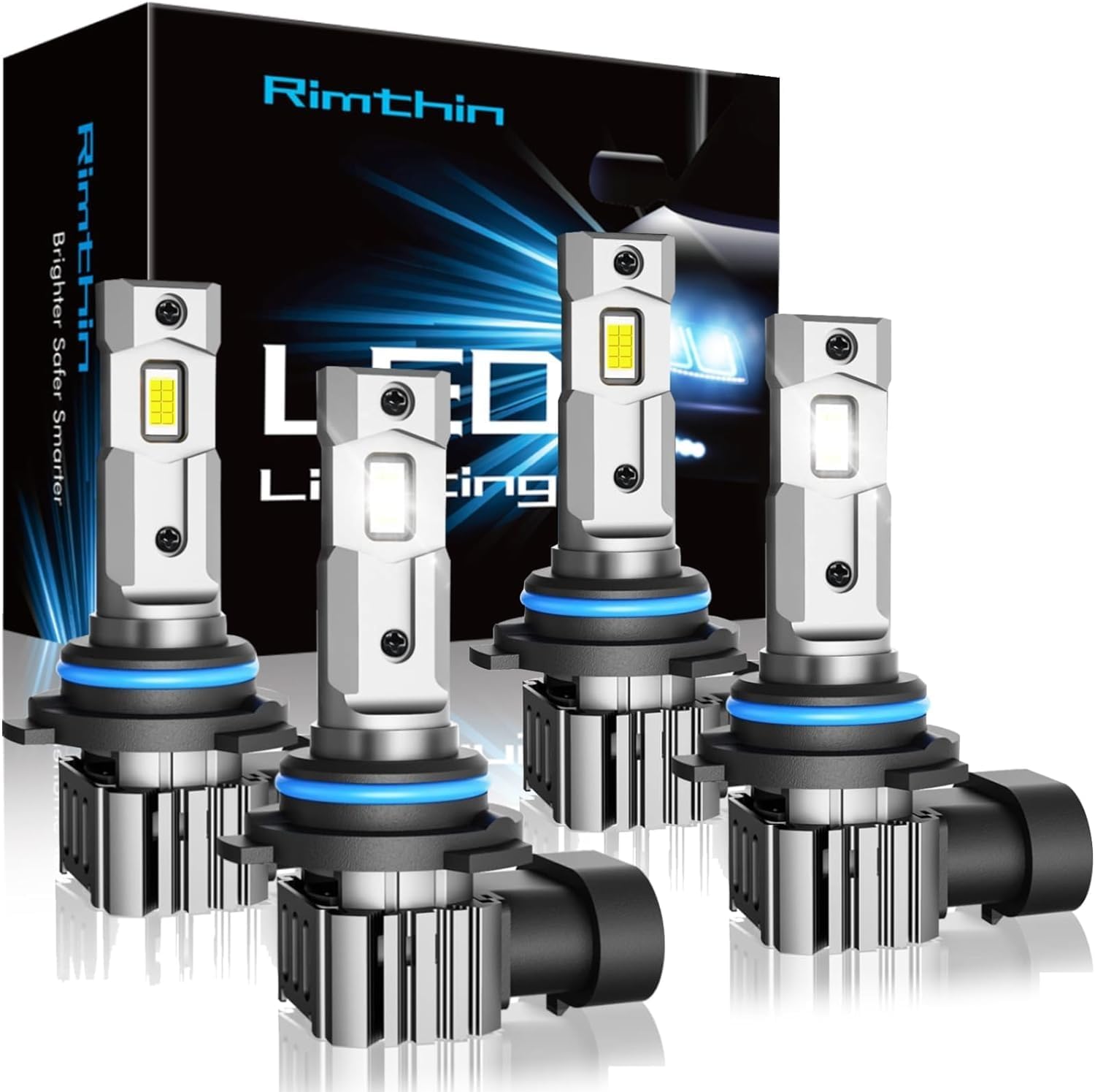 Rimthin XM1 9005/HB3 9006/HB4 LED Headlight Bulbs 6000K Cool White IP6 ...