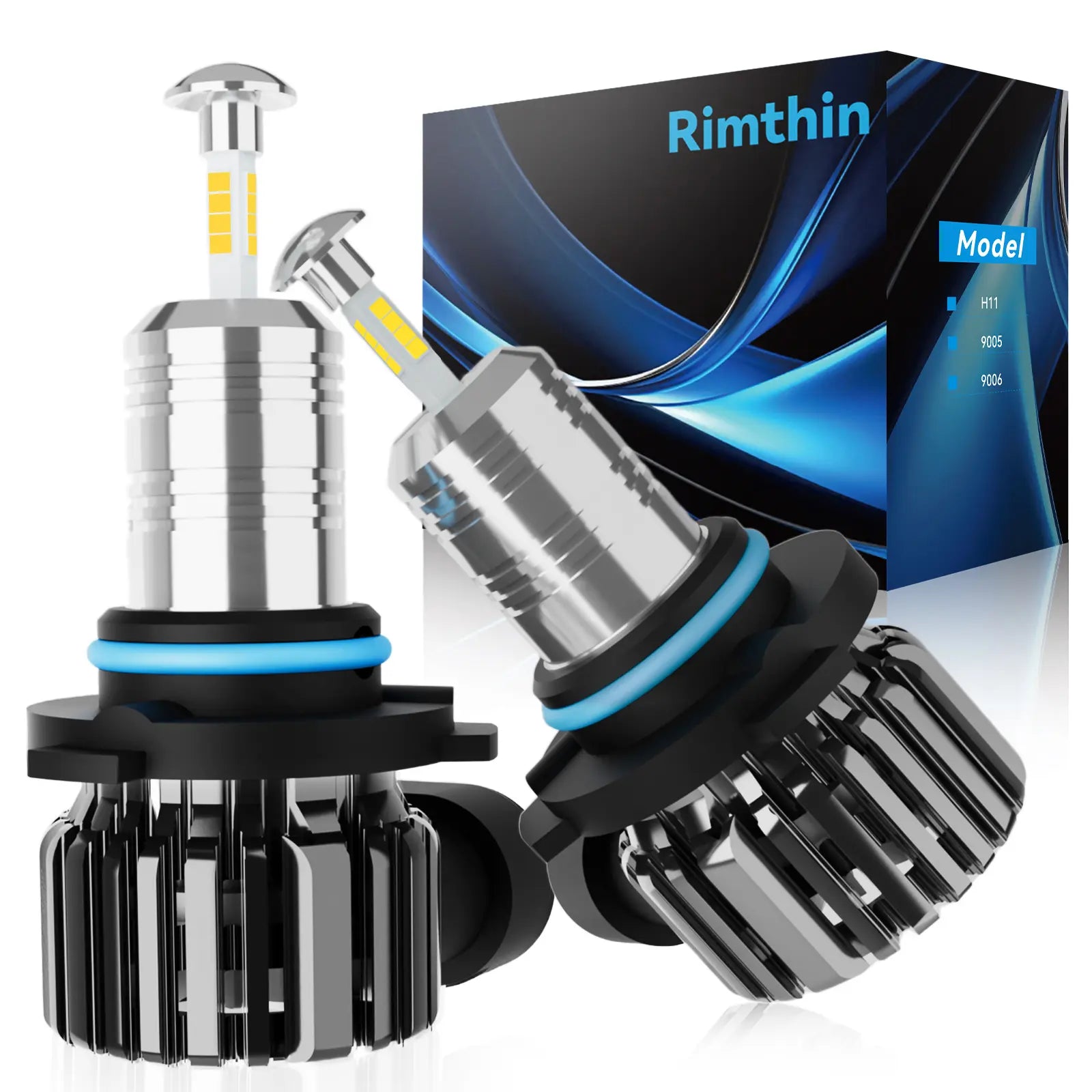 Rimthin A1 9005/HB3 LED Headlight Bulbs 6500K White 30000LM Pack Of 2 ...